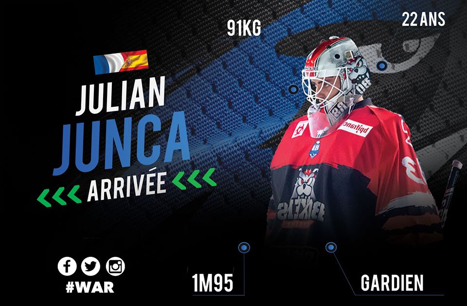 MERCATO 2020-2021 - DUO DE GARDIEN AVEC JULIAN JUNCA - Les Rapaces de Gap